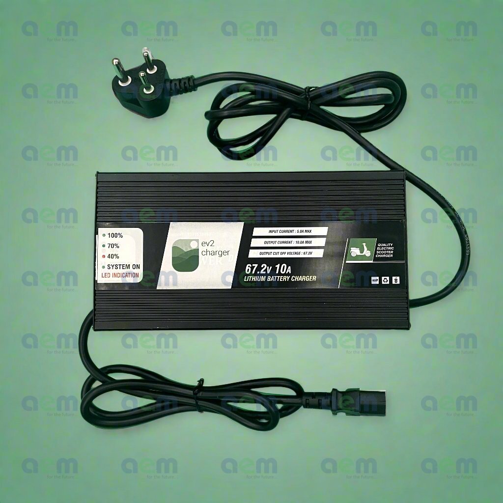 Hop Electric 67.2V 10A Lithium Battery Charger - Lyf – ev2 Charger