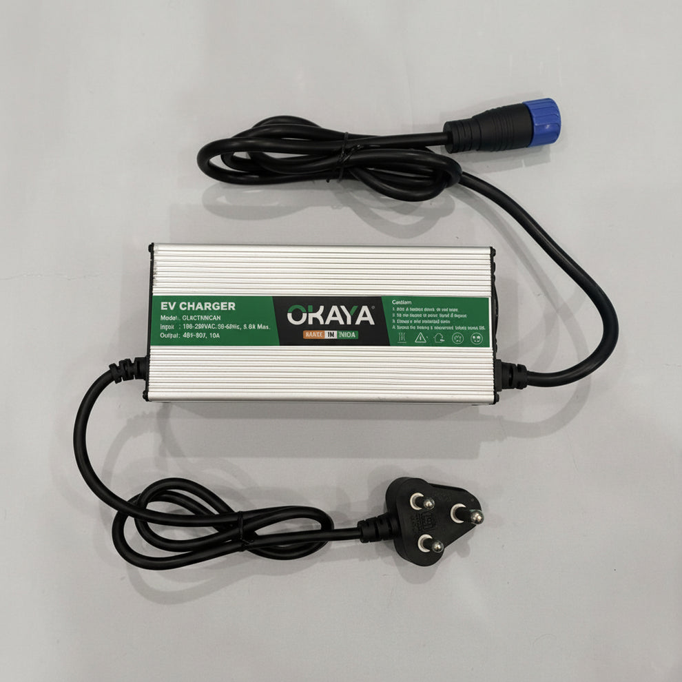Okaya Electric Scooter Charger - 48V-90V 10A Lithium Battery Charger ...